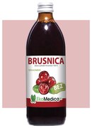 EkoMedica Brusinka 100% přírodní šťáva, 500 ml