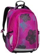 Bagmaster MARK 20 A školní dvoukomorový batoh - květiny