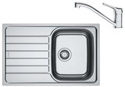 Franke - Kuchyňský set N104, nerezový dřez SKN 611-78 a baterie FB 250.031, chrom 101.0731.385
