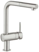 Grohe Minta - Dřezová baterie s výsuvnou koncovkou, supersteel 32168DC0