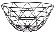 Černá mísa na ovoce PT LIVING Diamond, ⌀ 30 cm
