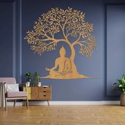 Dřevěný obraz strom života a Buddha | SENTOP HDF0546