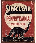 Plechová cedule Sinclair - Million Years 40 cm x 32 cm