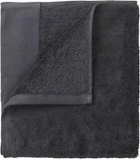 Antracitové froté ručníky v sadě 2 ks z bio bavlny 30x50 cm Riva – Blomus
