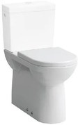 Laufen Pro - WC kombi mísa, zadní/spodní odpad, boční přívod vody, s LCC, bílá H8249554002311