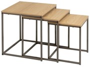Odkládací stolky v sadě 3 ks 40x40 cm – Casa Selección