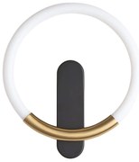 Toolight Moderní nástěnné LED osvětlení D41 LHJ068-W C kartáčovaná zlatá/černá