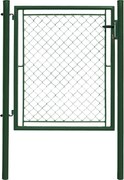 PILECKÝ Jednokřídlá branka IDEAL Zn+PVC zelená, 1085 x 1450 mm