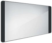 Nimco - Zrcadlo s LED osvětlením, 120x65 cm, hliník/černá ZPC 42006-90