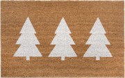 Hanse Home, Rohožka 3 stromy bílá 105670 - na ven i na doma, 45x75, hnědá, chodba / předsíň