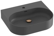 Ravak Ceramic - Umyvadlo 55x45 cm, s přepadem, otvor pro baterii, antracit XJX03155002