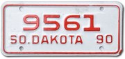 Americká SPZ South Dakota 9561 moto