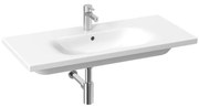 Jika Mio-N - Umyvadlo 100x45 cm, s přepadem, otvor pro baterii, Jika Perla, bílá H8147131001041