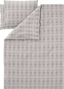 Livarno® Ložní povlečení z mikrovláknitého saténu, 220 x 240 cm, 70 x 90 cm (kruhy/béžová)