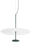 Linea Light CA087DGBMDI Stilo_P, závěsné svítidlo pro nepřímé osvětlení, 21W LED 2700K, bílá/tyrkysová, prům. 54,5cm