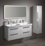 Sapho Sapho, Koupelnový set THEIA 120, dvojumyvadlo, bílá, KSET-011
