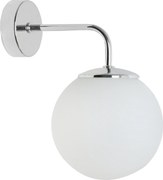 Nástěnná Lampa Chrom Do Ložnice Obývacího Pokoje Stříbrná Bílá Koule