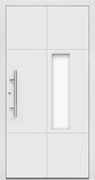 Splendoor Hliníkové vchodové dveře Moderno M490/P, bílé, 110 L