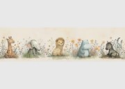Dětská samolepící bordura na zeď Roztomilá Akvarelová Zvířata | 5 m x 13.8 cm | DWBD8467