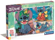 Clementoni - Puzzle 104 maxi Disney Stitch