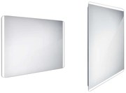 Nimco Zrcadla - Zrcadlo s LED osvětlením, 100x70 cm, hliník ZP 17004