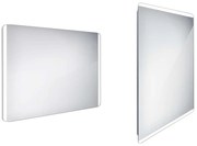 Nimco - Zrcadlo s LED osvětlením, 100x70 cm, hliník ZP 17004