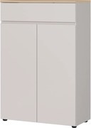 Krémová matná komoda 80x120x40 cm Lissabon – Germania