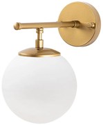 Bílé/v mosazné barvě nástěnné svítidlo Roe – Opviq lights