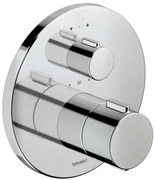 Duravit - Termostatická baterie pod omítku, pro 2 spotřebiče, chrom TH4200014010
