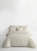 Bílé povlečení na jednolůžko z bavlny Renforcé 140x200 cm Waffle Striped – Mila Home Luxury