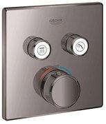 Grohe Grohtherm SmartControl - Termostatická baterie pod omítku se 2 ventily, Hard Graphite 29124A00