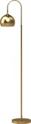 HOMCOM Stojací lampa E27, nastavitelná 145–165 cm, zlatá