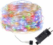 LED řetěz Nano - 20m, 200LED, 8 funkcí, IP44, multicolor