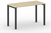 Kancelářský stůl PRIMO SQUARE, 120x60 cm, černá podnož, bříza