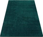 DY Tmavě zelený protiskluzový koberec shaggy Camel Rozměr: 60x100 cm