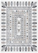 Dywany Łuszczów, Dětský kusový koberec Fun Teepee cream, 240x330, šedá, dětský pokoj