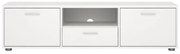 Bílý TV stolek 147x38 cm Media – Tvilum