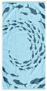 Modrá plážová osuška 90x180 cm Shoal – DecoKing