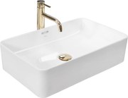 Rea Berta 55 umyvadlo, 56 x 36 cm, bílá, REA-U5055