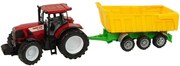 Kruzzel 24711 traktor s přívěsem 50 cm, červený
