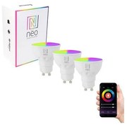 IMMAX NEO SMART sada 3x žárovka LED GU10 6W RGB+CCT+CCT barevná a bílá, stmívatelná, WiFi 07724C