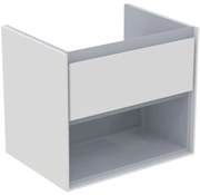 Ideal Standard Connect Air - Skříňka pod umyvadlo, 60x44x52 cm, lesklá bílá/světlá šedá mat E0826KN