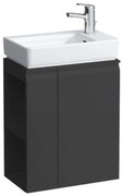 Laufen Pro S - Umyvadlová skříňka s dvířky a boční policí vlevo, 47x28x61 cm, grafit mat H4830020954801