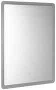 Aqualine - Zrcadlo s LED osvětlením 80x60 cm, dotykový senzor FA060
