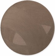 Ted Baker, Kusový koberec Ted Baker Kensington 106401 Brown kruh, 160x160, hnědá, kancelář