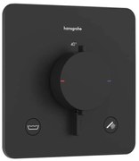 Hansgrohe Ecostat Comfort Q - Termostatická baterie pod omítku, pro 2 spotřebiče, matná černá 33717670