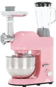 TEMPO-KONDELA KANTE, kuchyňský robot, 1800 W, 5 l, růžová / chrom