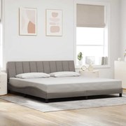 Rám postele bez matrace Hanko taupe 200 x 200 cm textil 3310416