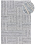 Světle modrý ručně tkaný vlněný koberec 200x290 cm Memphis Wool – Flair Rugs