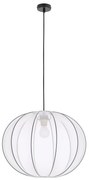 Bílé závěsné svítidlo s textilním stínidlem ø 52 cm Mellow – Candellux Lighting